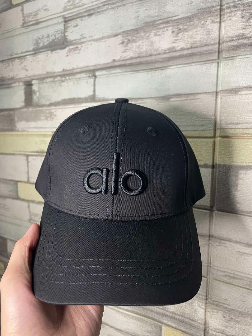 Alo Yoga Triple Black Baseball Cap, Men's Fashion, Watches ...