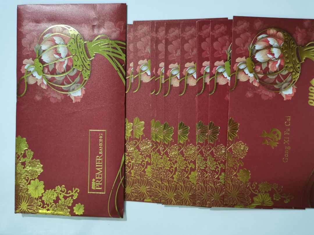 Angpow Packet Ang Pau Envelope Lunar New Year Chinese Red Packets RHB ...
