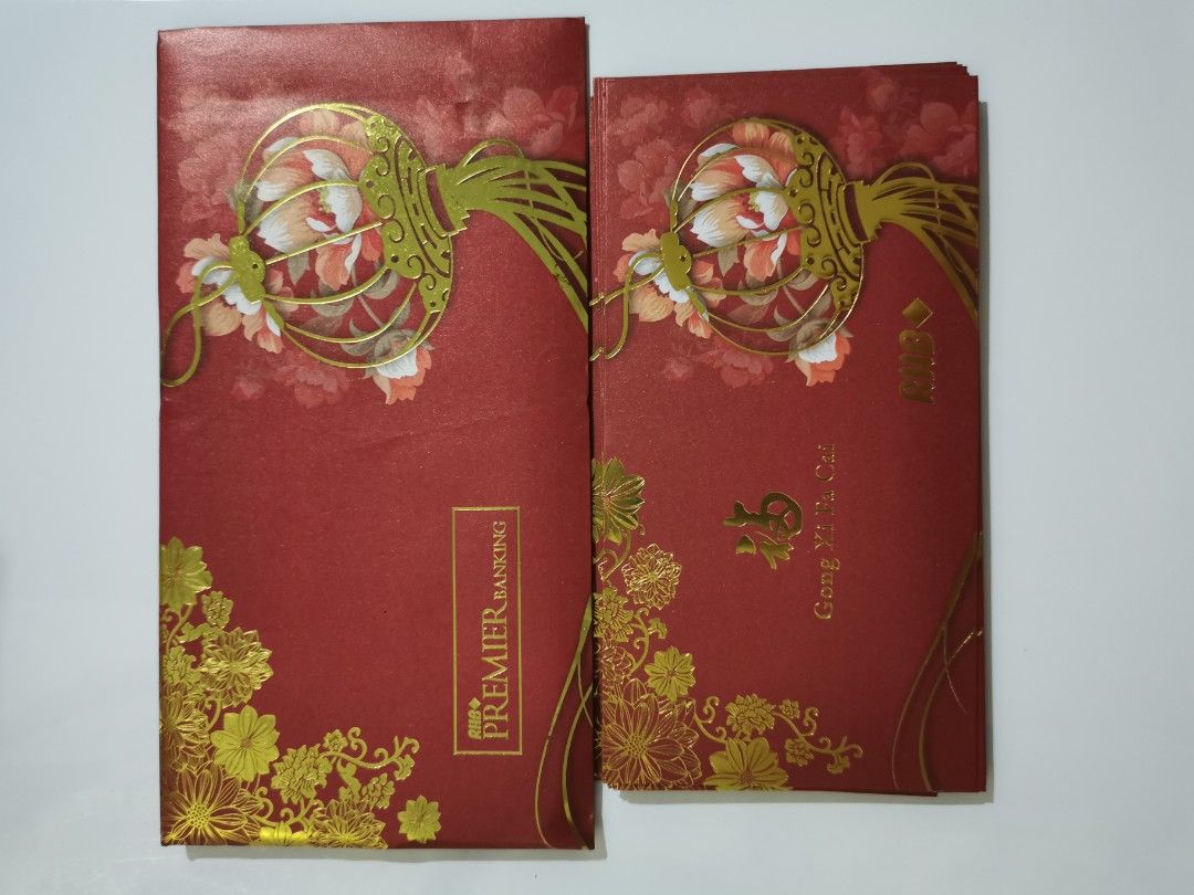 Angpow Packet Ang Pau Envelope Lunar New Year Chinese Red Packets RHB ...