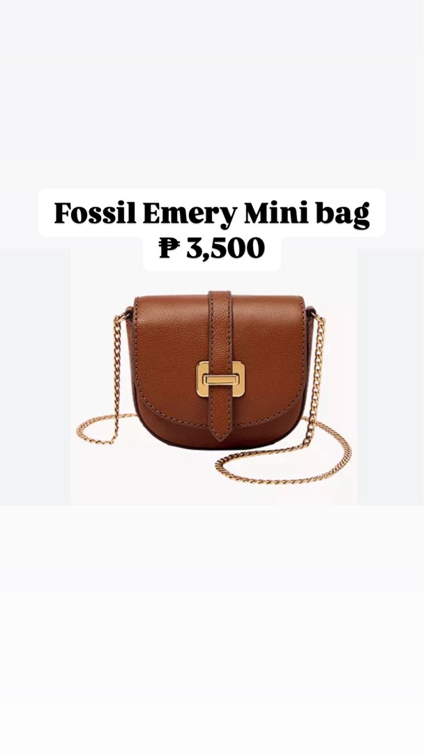 Authentic Fossil Emery Mini Bag, Women's Fashion, Bags & Wallets, Cross ...