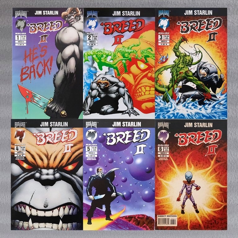 Breed II: Book of Revelation 6/6 Complete Set (Malibu/Bravura Comics I ...