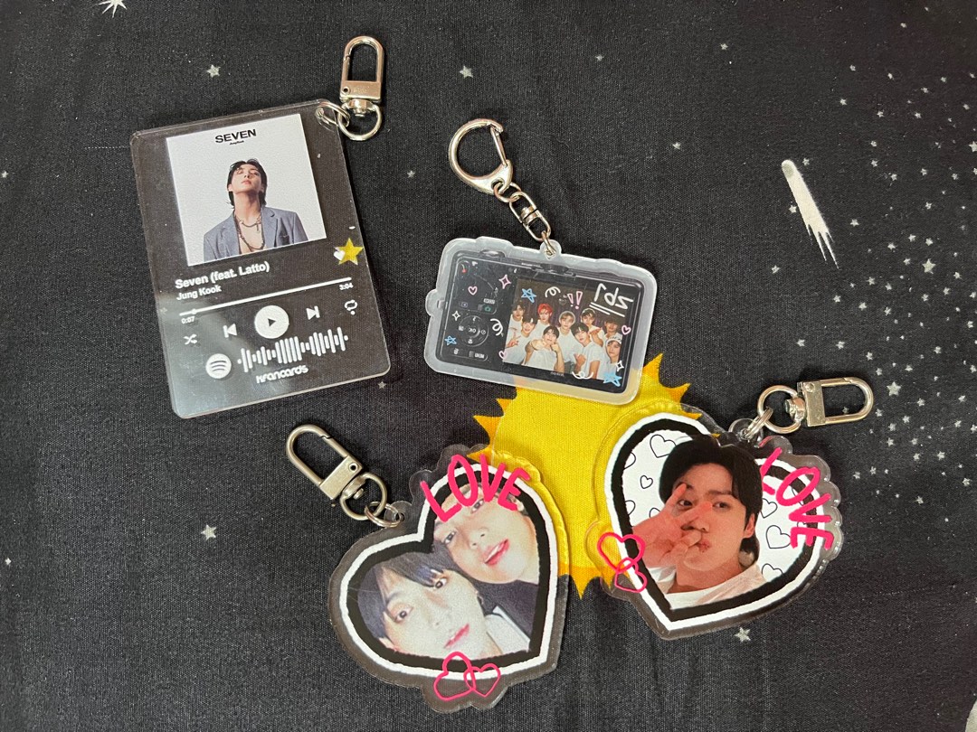 BTS Zerobaseone Keyring Keychain Fanmade Jungkook Taehyung Taekook ...