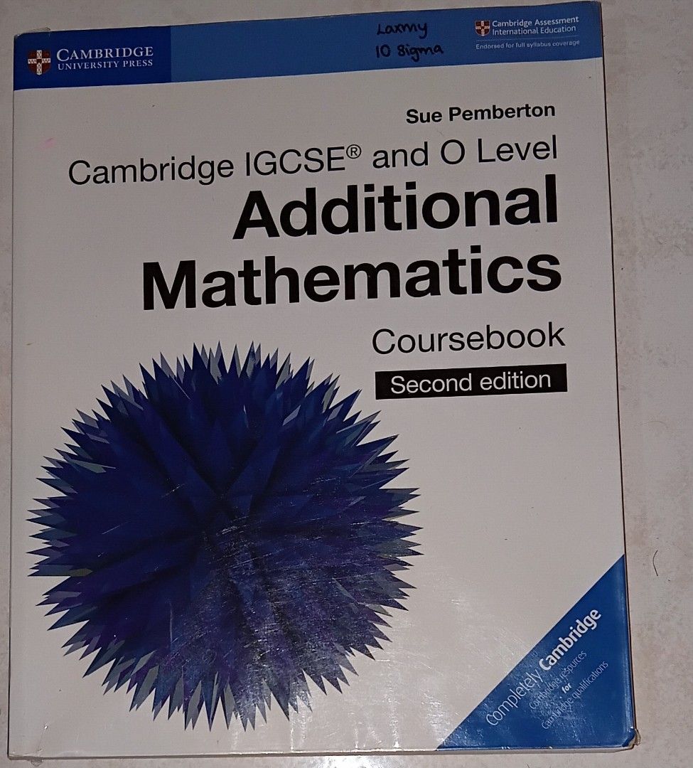 Cambridge IGCSE Add Maths Textbook, Hobbies & Toys, Books & Magazines ...