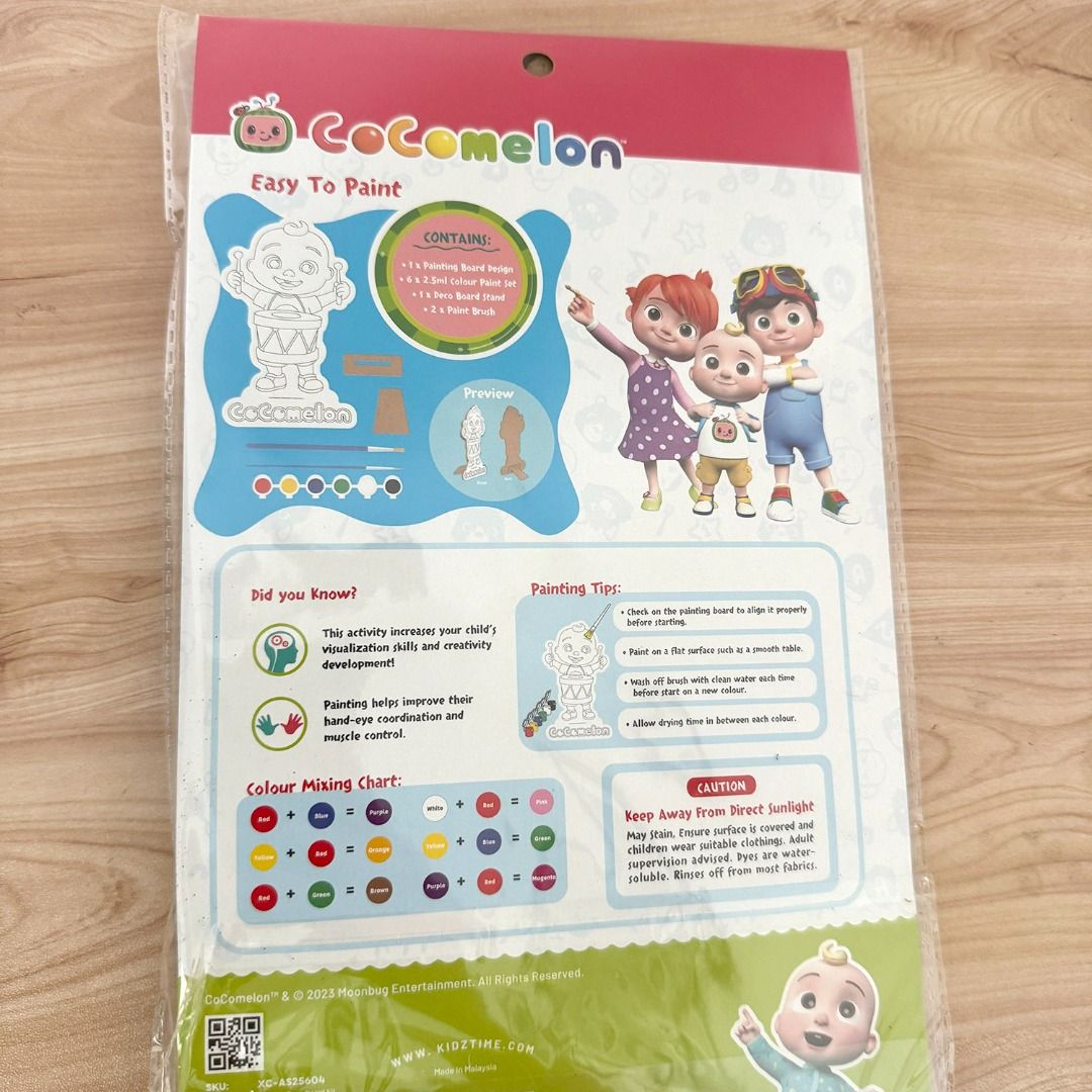 Cocomelon Painting Deco Board Kit Toddlers Children Art and Craft ...