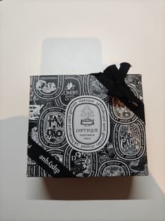 Diptyque Gift Bag with Ribbon, Furniture & Home Living, Home Fragrance ...