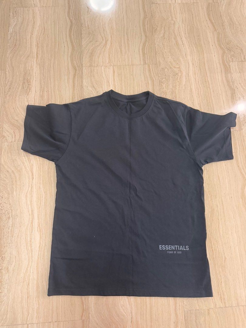 Essentials T Shirt Black, Men's Fashion, Tops & Sets, Tshirts & Polo ...