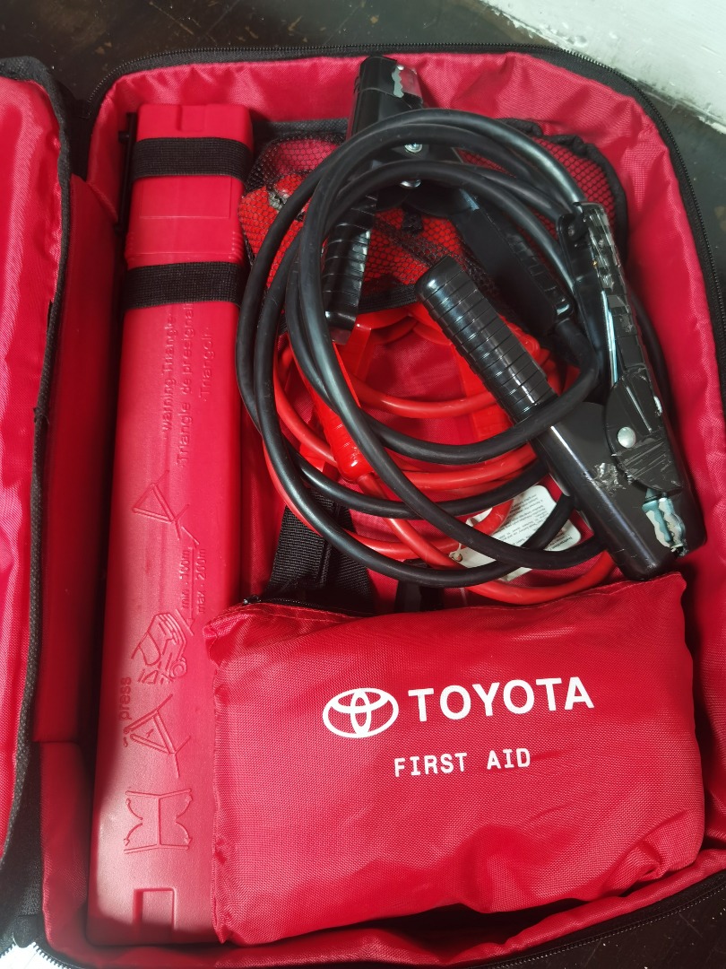First aid kit Vellfire emergency kit Toyota cable jump start, Health ...