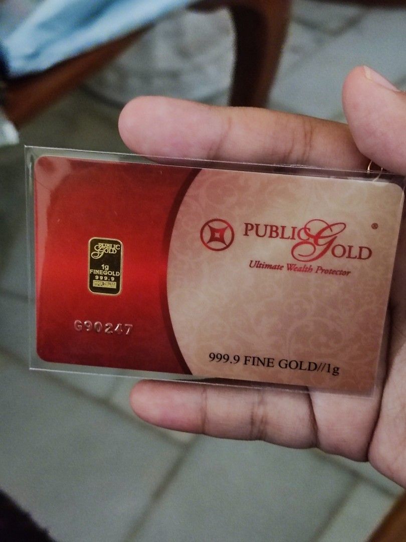 Goldbar public gold 1g, Women's Fashion, Jewelry & Organisers, Precious ...