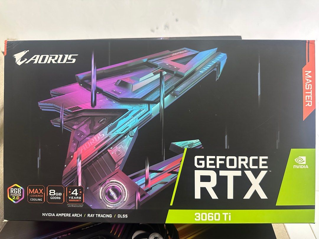 GPU graphic card Aorus RTX 3060 Ti 8Gb, Computers & Tech, Parts ...