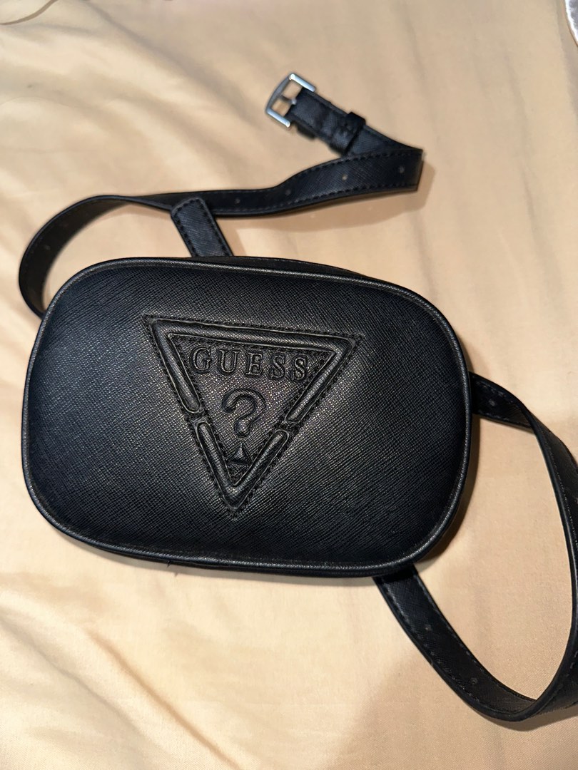 Guess belt bag in black, Men's Fashion, Bags, Belt bags, Clutches and ...