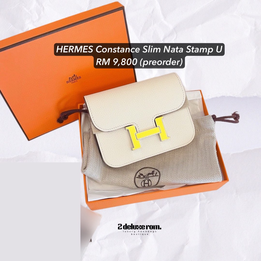 HERMES Constance Slim Nata Stamp U | FIXED PRICE, Luxury, Bags ...