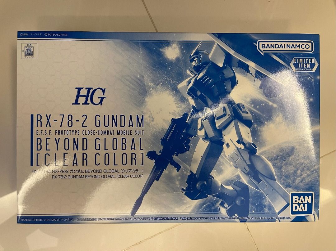 HG 1/144 RX-78-2 Gundam Beyond Global [Clear Color] [Event Limited], Hobbies & Toys, Toys ...