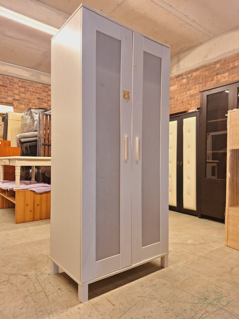 IKEA ANEBODA Wardrobe, white, 81x180 cm | IKEA ANEBODA, Almari pakaian ...