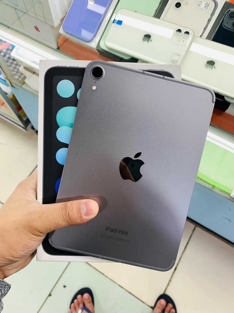 iPad Mini 7 128gb Gray NTC Approved WIFI & CELULLAR 100%Bh 11cc 100% ...