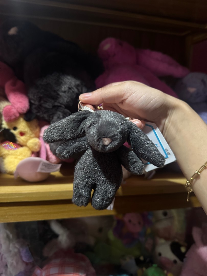 Jellycat Bashful Inky Bunny Bag Charm, Hobbies & Toys, Toys & Games on ...