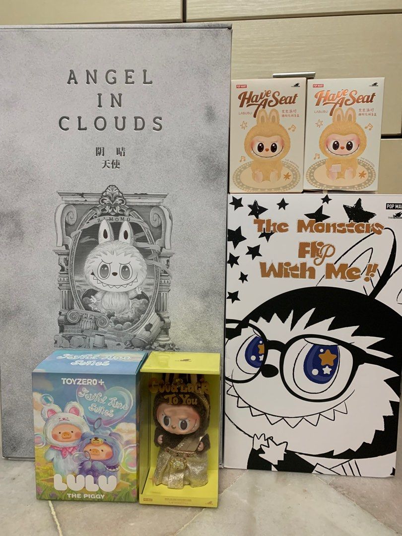 Labubu Zimomo angel flip baba hehe lulupig, Hobbies & Toys, Toys ...