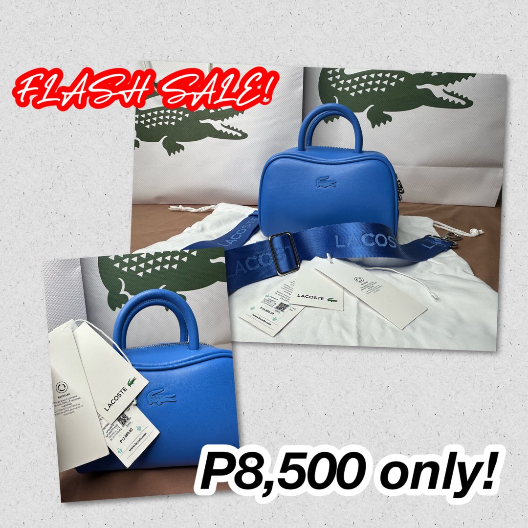 LACOSTE Mini Lora Leather Purse, Women's Fashion, Bags & Wallets, Cross ...