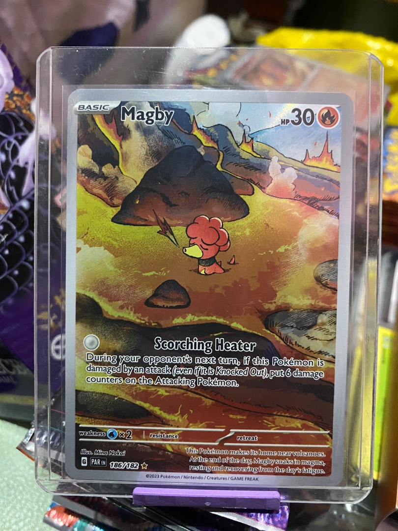 Magby - 186/182 - Illustration Rare - Pokemon Scarlet & Violet: Paradox ...