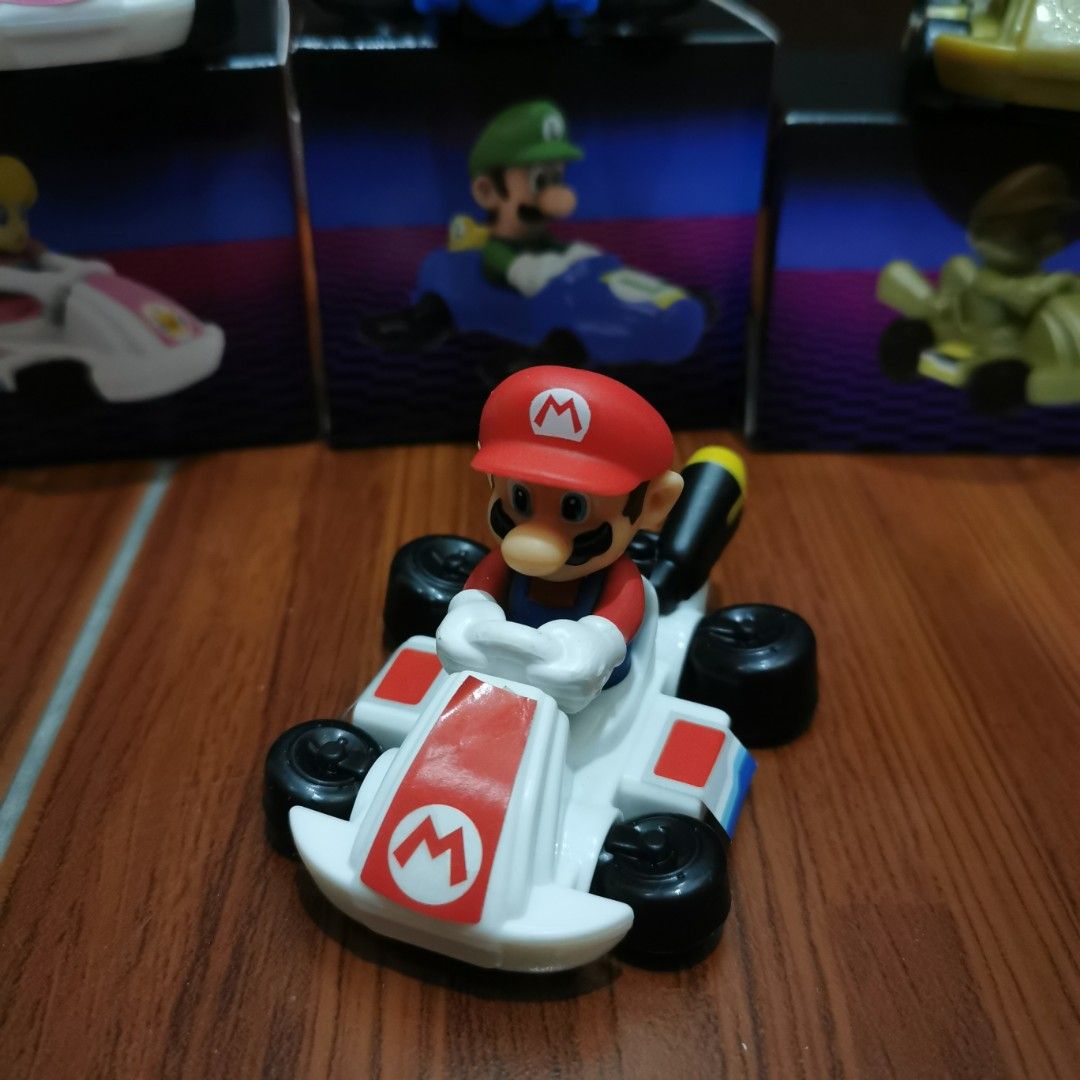 Mcdo Super Mario Luigi Princess Peach Toy play car Set, Hobbies & Toys ...
