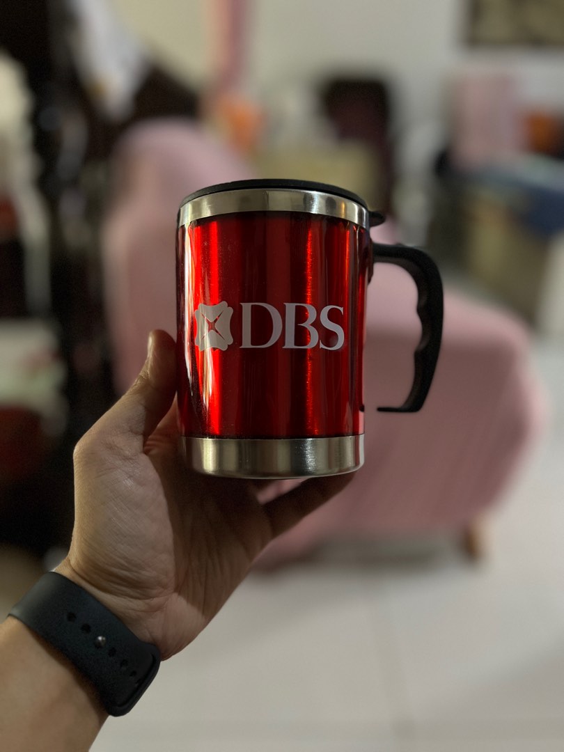 Metal Coffee Mug with DBS logo, Furniture & Home Living, Kitchenware ...