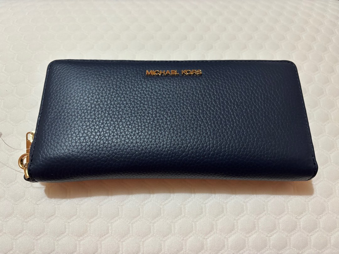 Michael Kors navy blue wallet, Women's Fashion, Bags & Wallets, Wallets ...