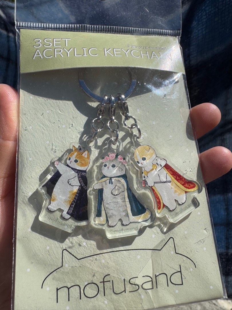 MOFUSAND 3 SET ACRYLIC KEYCHAINS, Hobbies & Toys, Toys & Games on Carousell