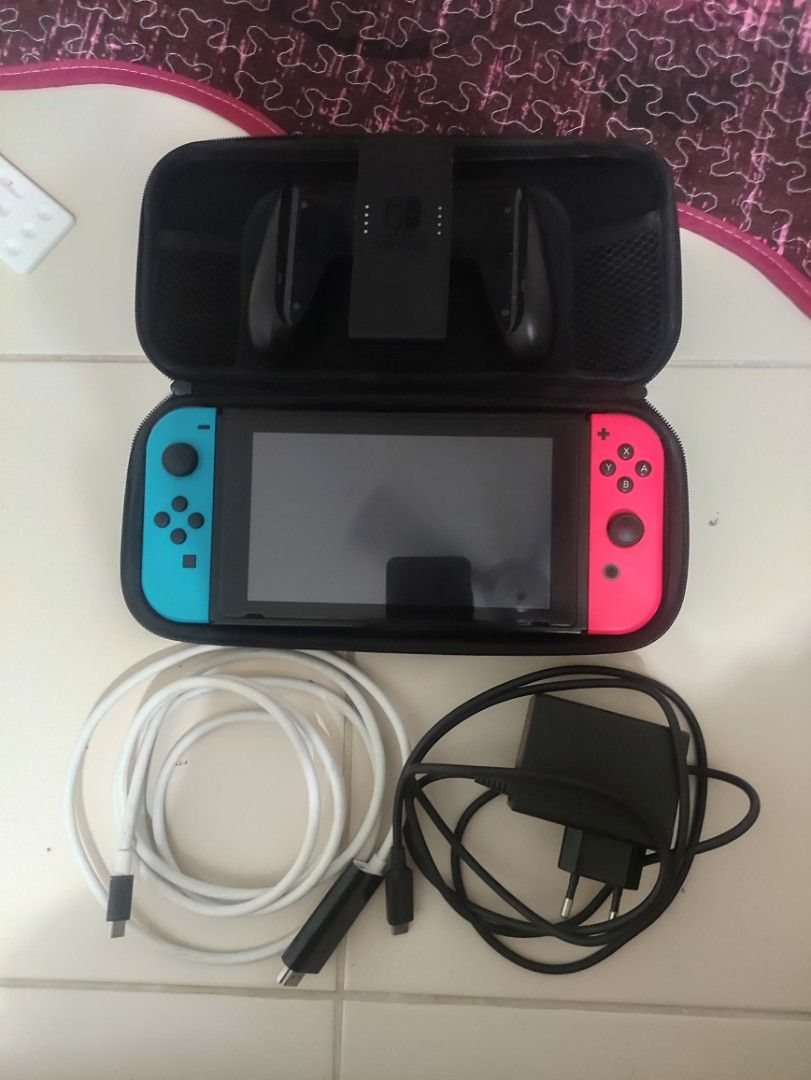 Nintendo Switch v2 Neon, Video Gaming, Video Game Consoles, Nintendo on ...