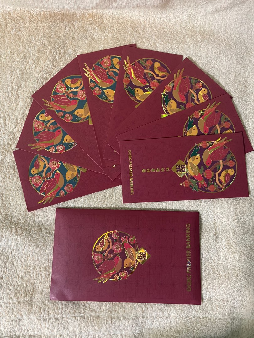 OCBC Premier Bank Red Packet 2025 -8pcs/pack, Hobbies & Toys ...