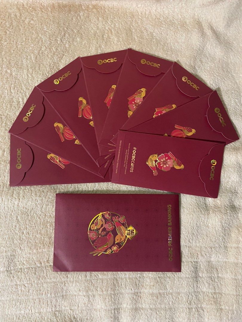 OCBC Premier Bank Red Packet 2025 -8pcs/pack, Hobbies & Toys ...