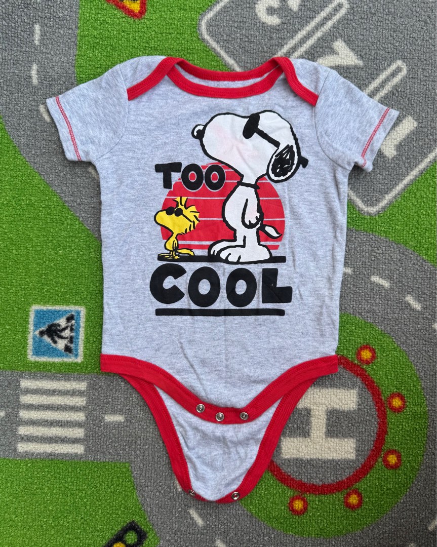 Peanuts Snoopy Onesie Romper, Babies & Kids, Babies & Kids Fashion on Carousell