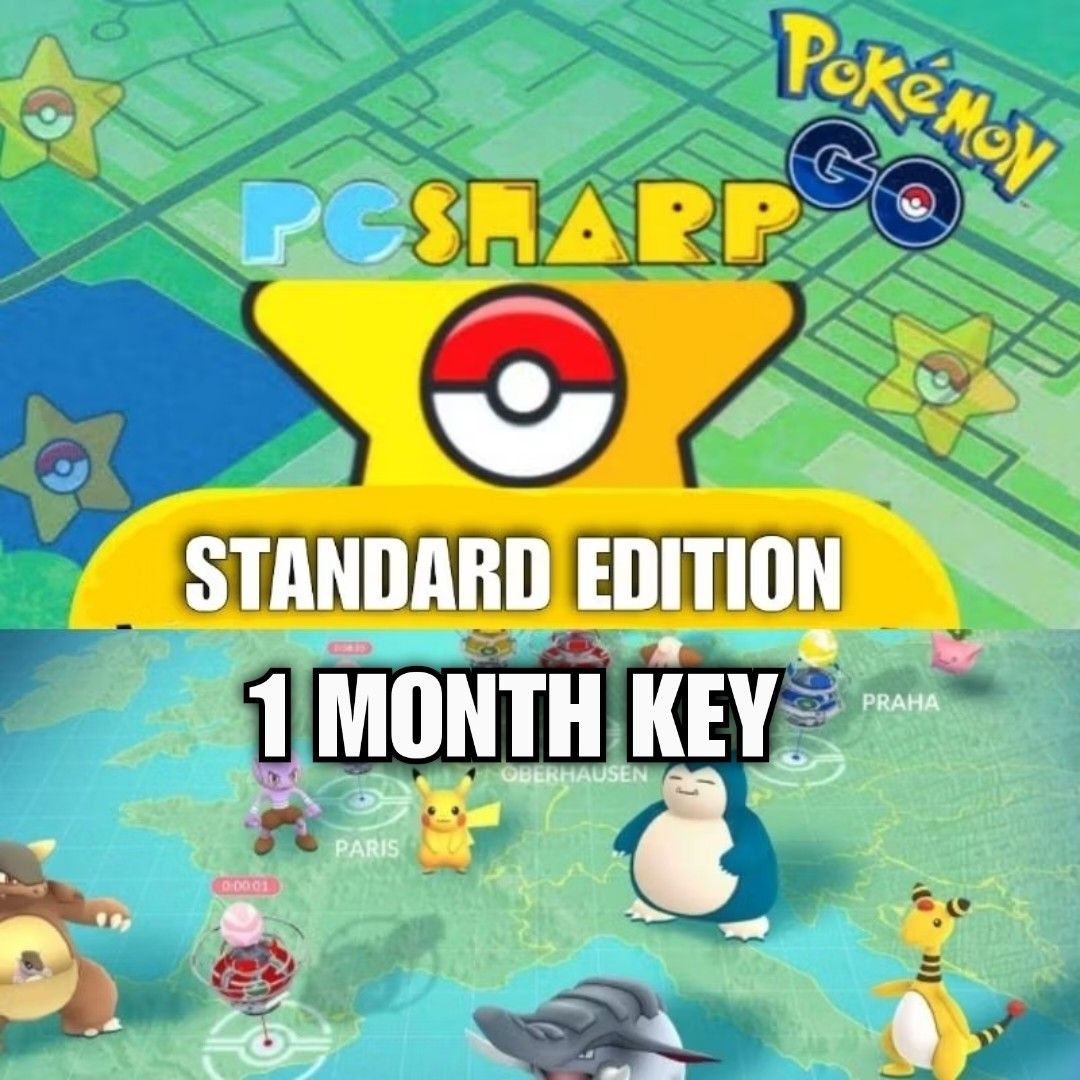 PGSharp Key Standard Edition for 1 Month Pokemon Go, Video Gaming ...