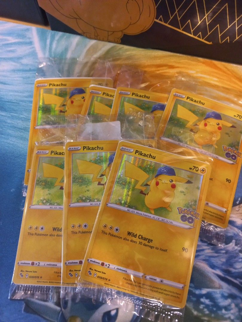 Pikachu Sealed Pokemon GO Promo, Hobbies & Toys, Collectibles ...