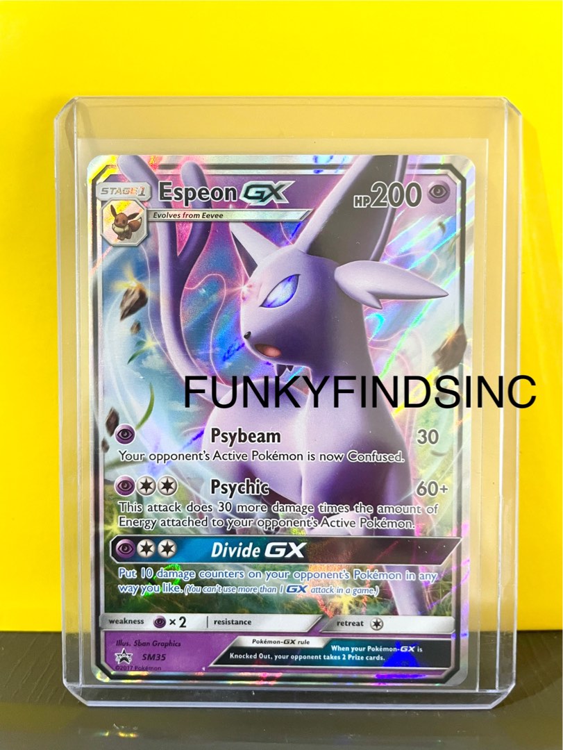 Pokemon Espeon GX Sun and Moon Promo, Hobbies & Toys, Toys & Games on ...