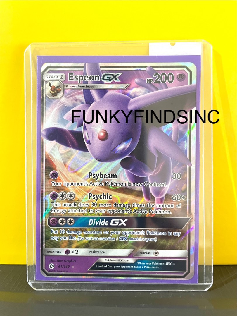 Pokemon Espeon GX Sun and Moon Base Set, Hobbies & Toys, Toys & Games ...