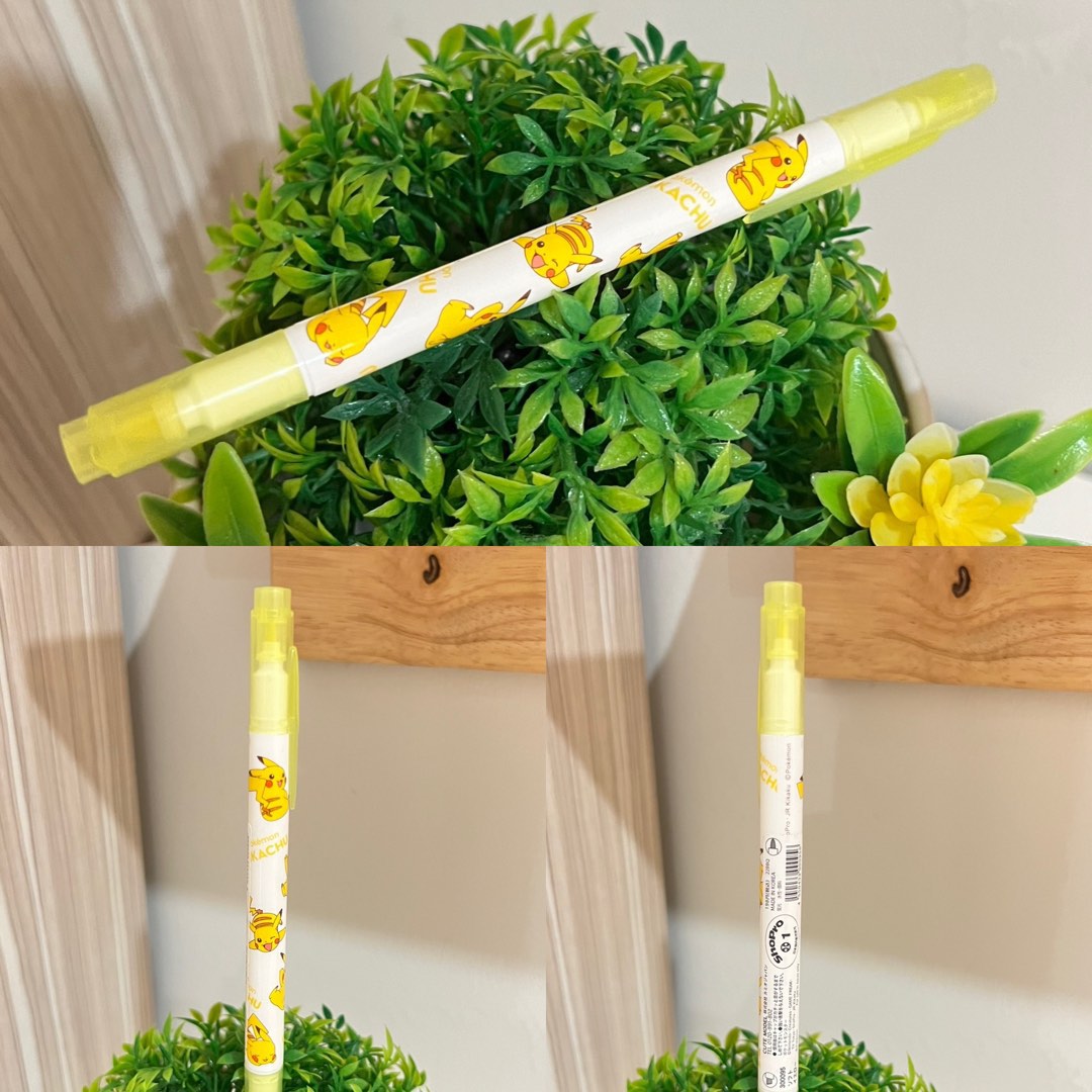 Pokemon Pikachu Fluorescent Yellow Marker Pen, Hobbies & Toys ...