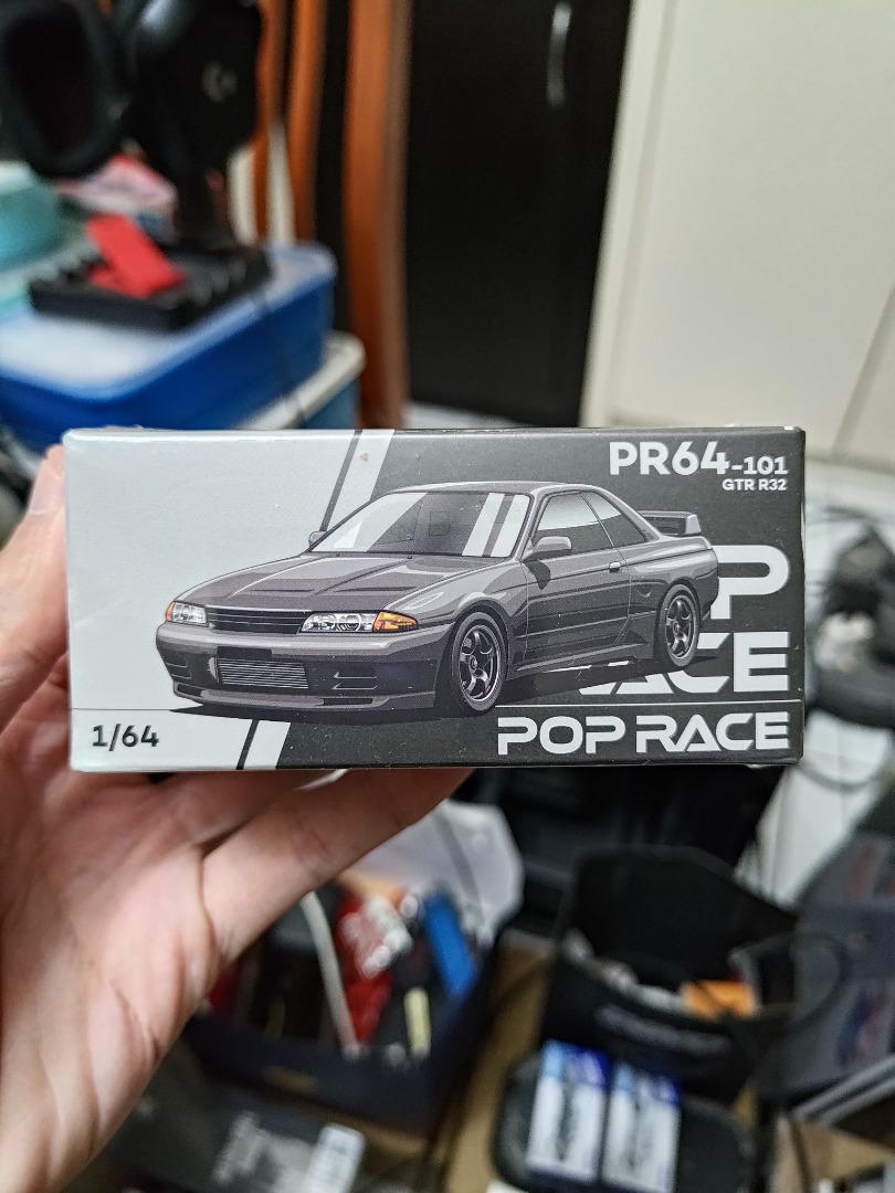 Pop Race Nissan Skyline GT-R R32 Gun Grey Metallic, Hobbies & Toys ...