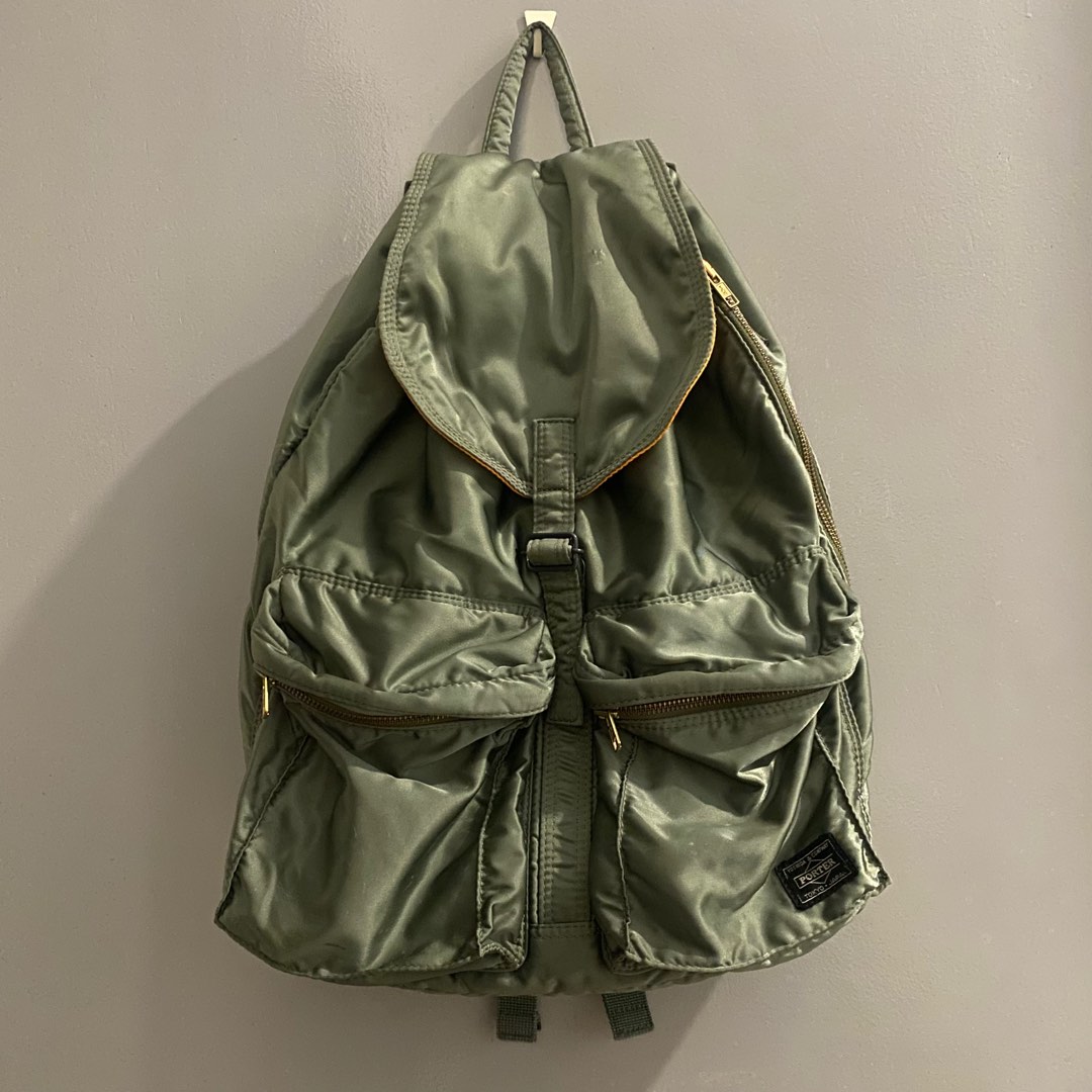 Porter Tanker Rucksack Olive Backpack, Men's Fashion, Bags, Backpacks ...