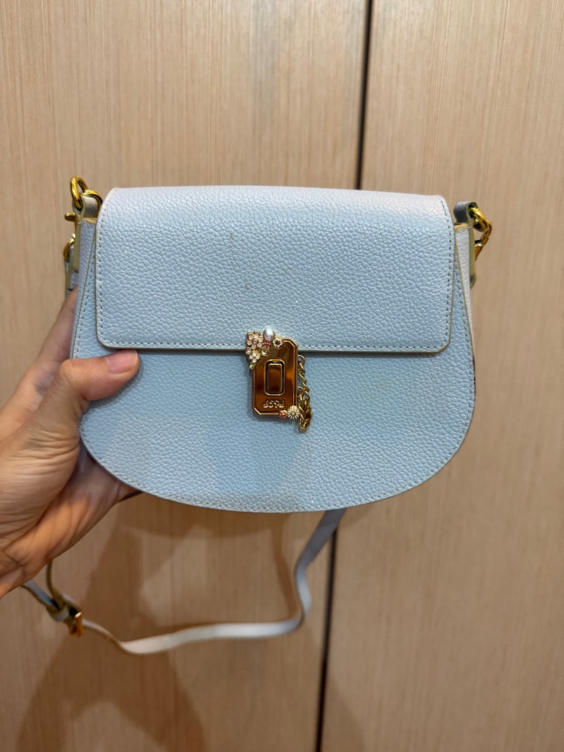 Samantha Thavasa light blue baby blue sling bag crossbody bag, Women's ...