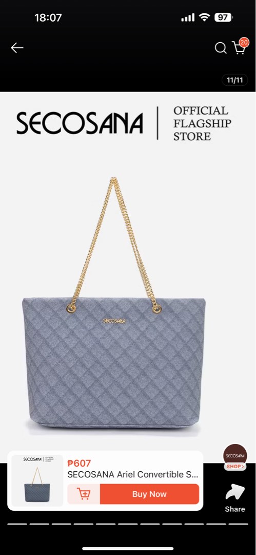 Secosa a, Women's Fashion, Bags & Wallets, Shoulder Bags on Carousell