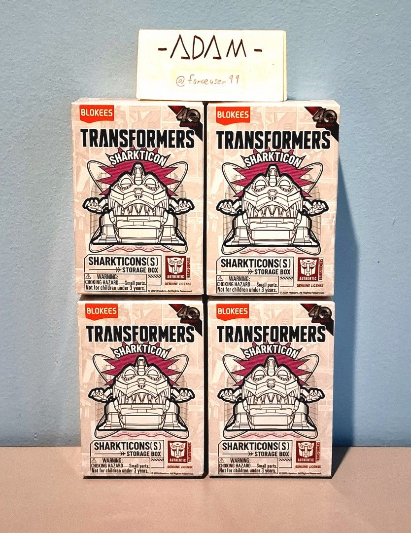 (SET) Blokees Transformers Sharkticon (S) Storage Box, Hobbies & Toys ...