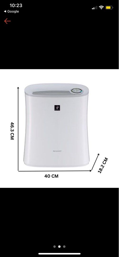 SHARP Air Purifier Fan FPF30LH 21m Square Plasmacluster Technology Grey 51 Watt Filter 3 Stage HEPA Filter Remove Virus TV Home Appliances Air Purifiers Dehumidifiers on Carousell