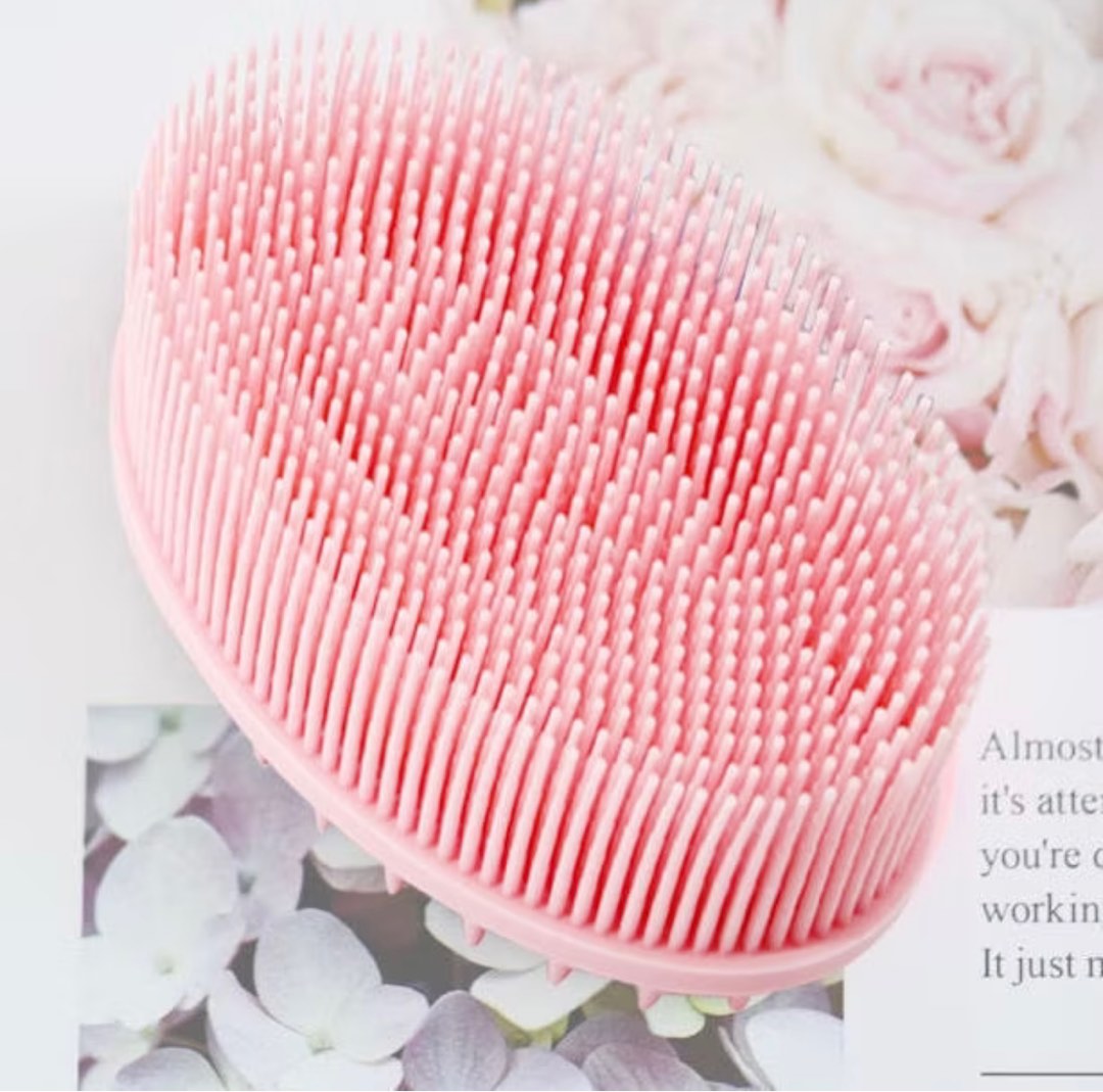 Silicone Body Bath Shower Scalp Massager Exfoliator Scrub Double Sided ...