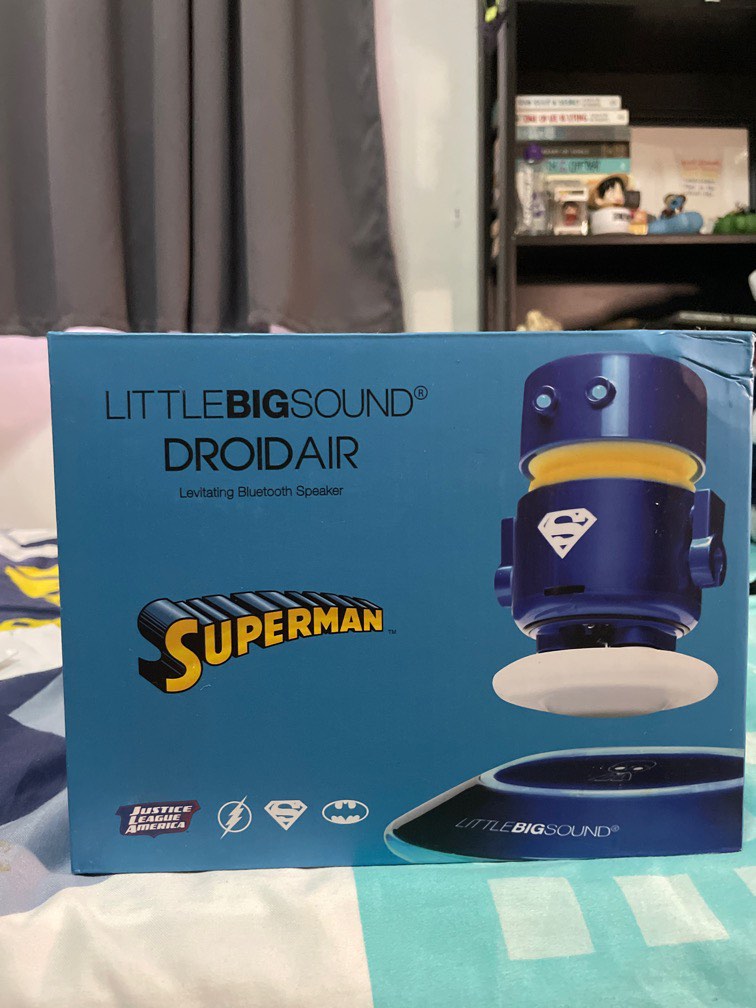 Speaker: Little Big Sound Superman in Droid Air Levitating Bluetooth ...