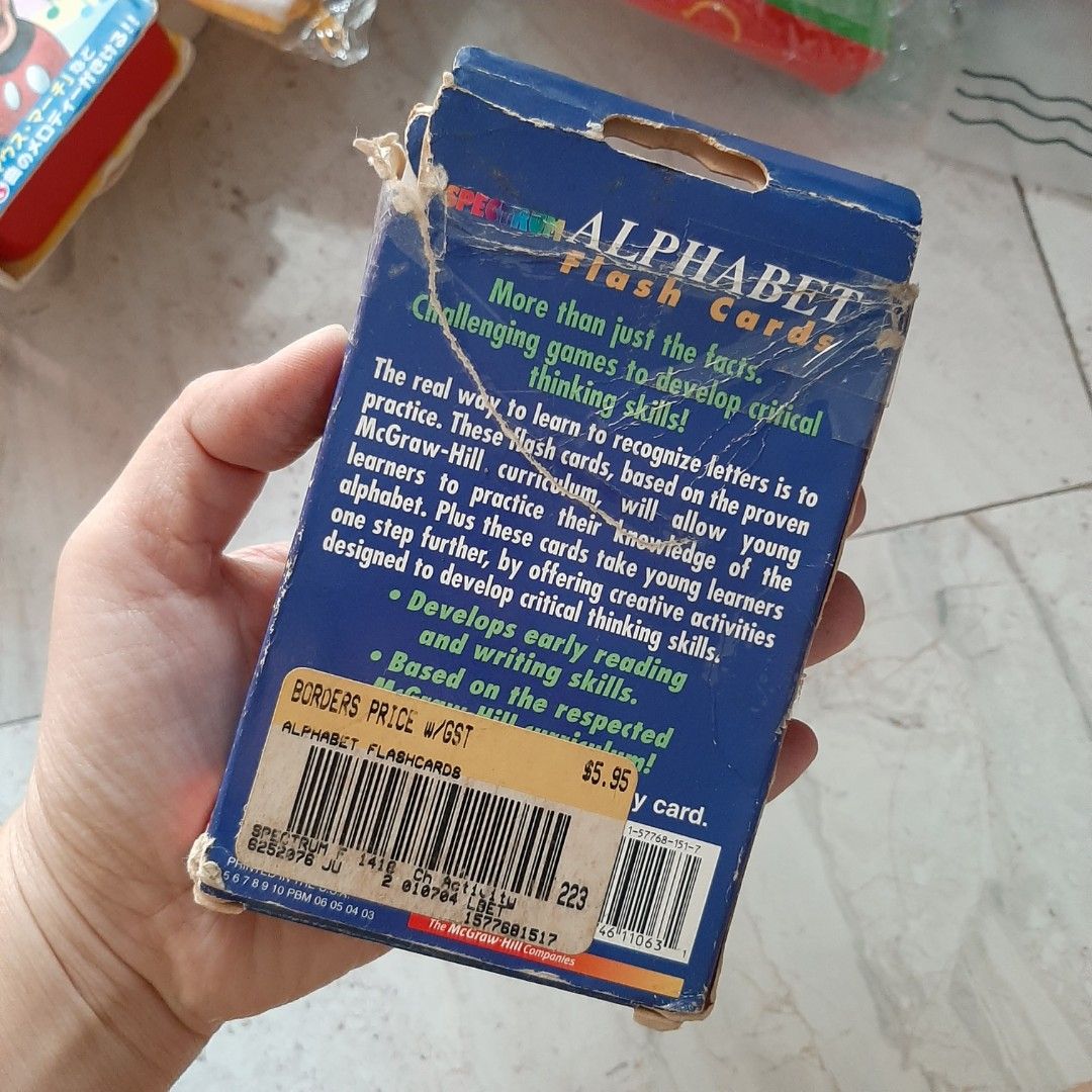 Spectrum alphabet flashcards, Toys & Collectibles, Permainan Papan ...