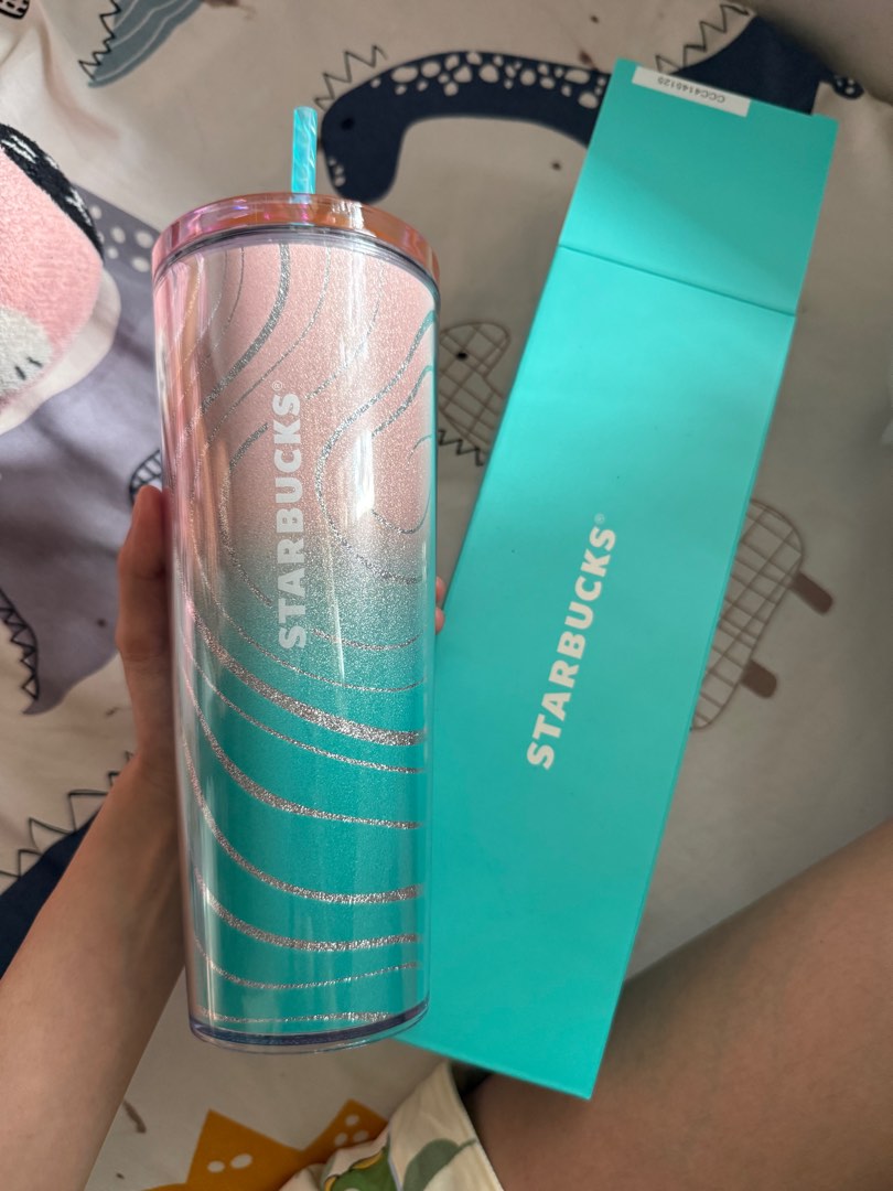 Starbucks 2025 Turquoise Cold Cup, Furniture & Home Living, Kitchenware ...