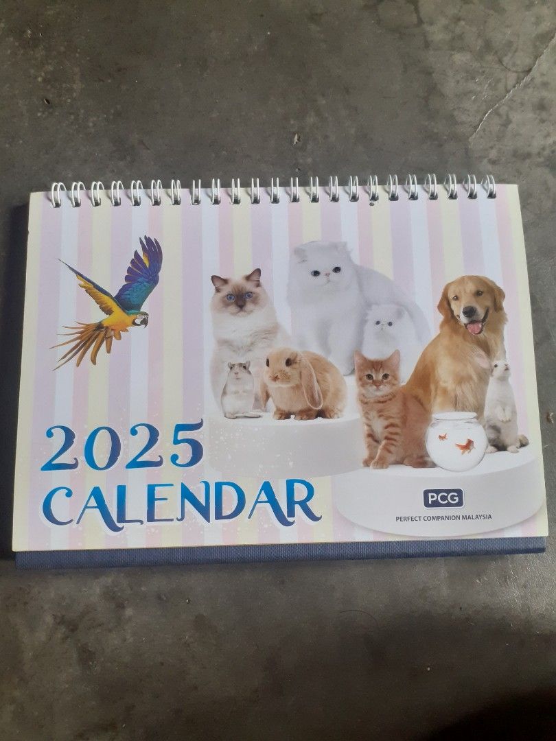 TABLE Calendar 2025 PCG, Hobbies & Toys, Stationery & Craft, Other ...