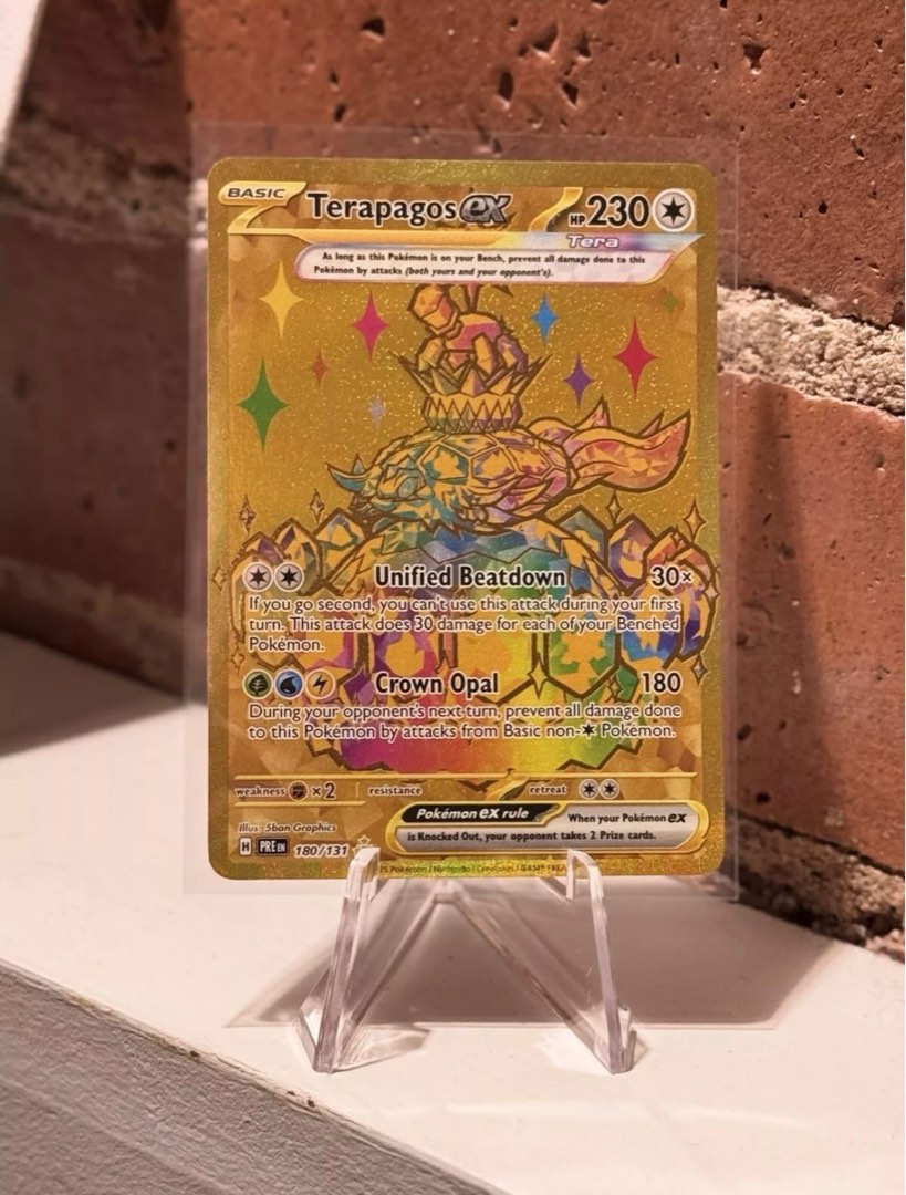 Terapagos EX Prismatic Evolution Pokemon, Hobbies & Toys, Toys & Games ...