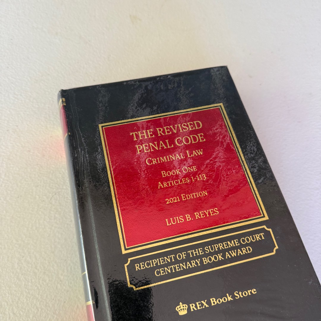 The Revised Penal Code Criminal Law Book 1 Reyes 2021 Ed, Hobbies ...
