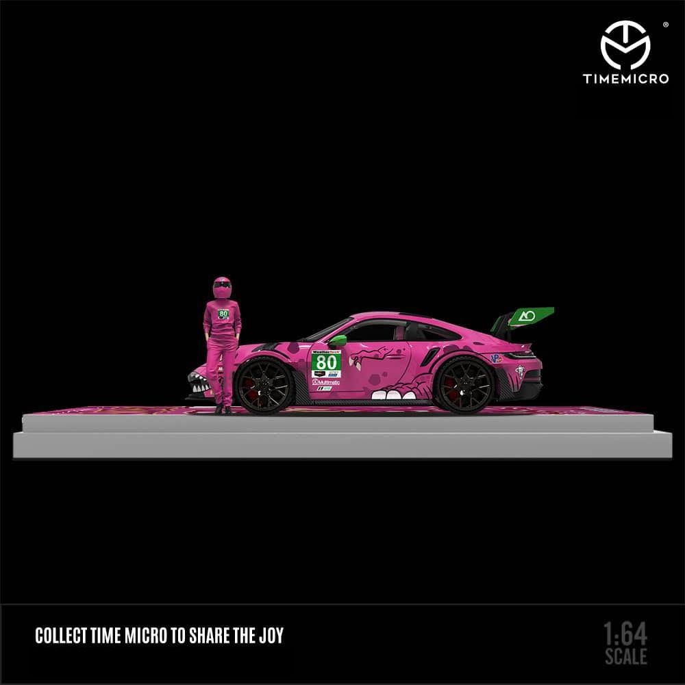 Time Micro 1/64 Scale Porsche 992 GT3 RS Pink Tyrannosaurus Die-cast ...