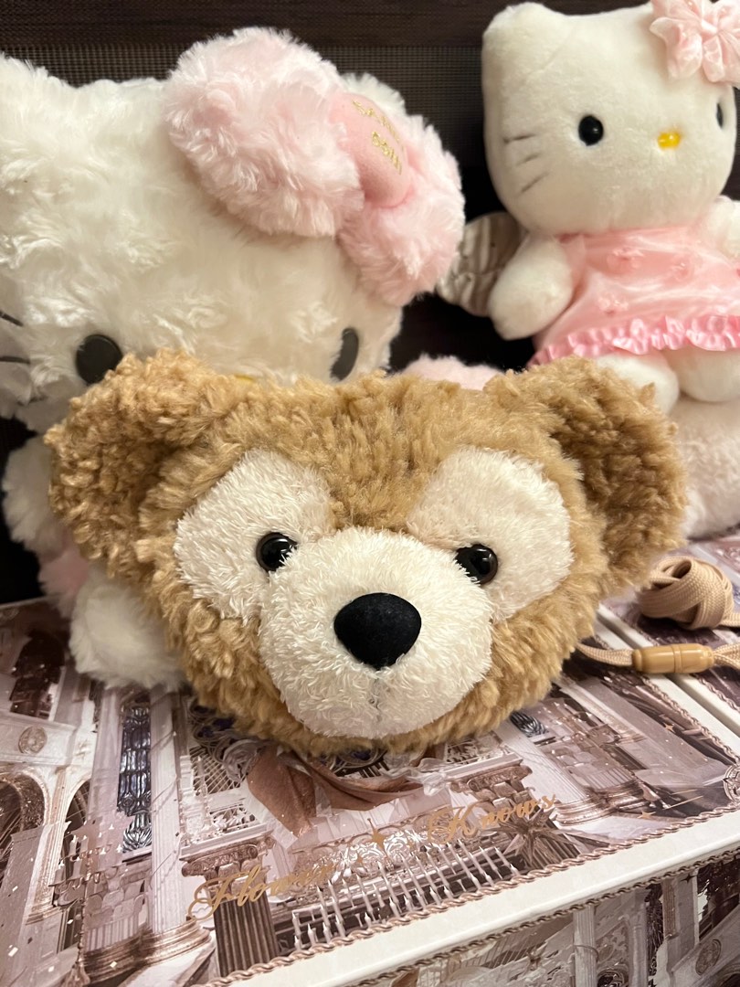 Tokyo Disney Sea Duffy and friends head sling cross body plush pouch ...